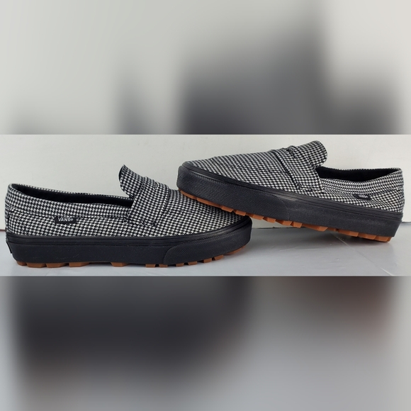 Vans | Shoes | Vans Style 53 Houndstooth Plaid Loafer Slip On Shoes ...